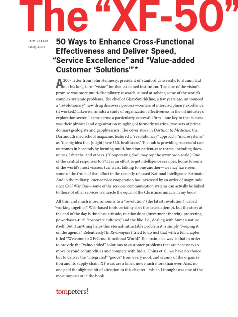 50 Ways To Enhance Cross-Functional Effectiveness and Deliver Speed ...