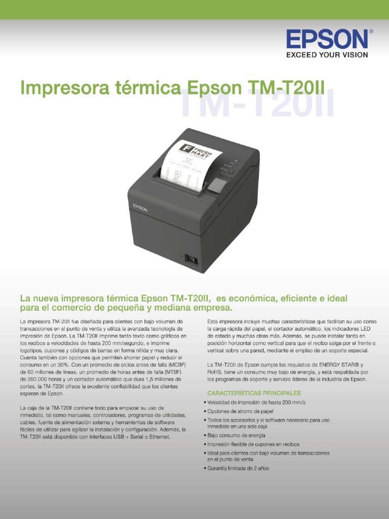 Epson TM-T20II | PDF