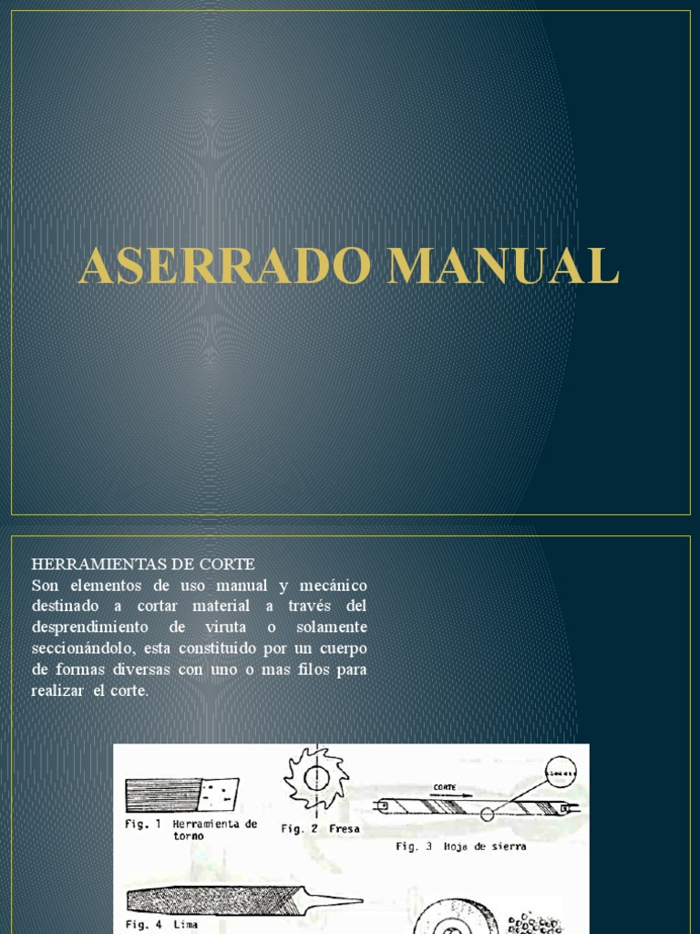 Aserrado Manual | PDF | Hoja | Arco y flecha