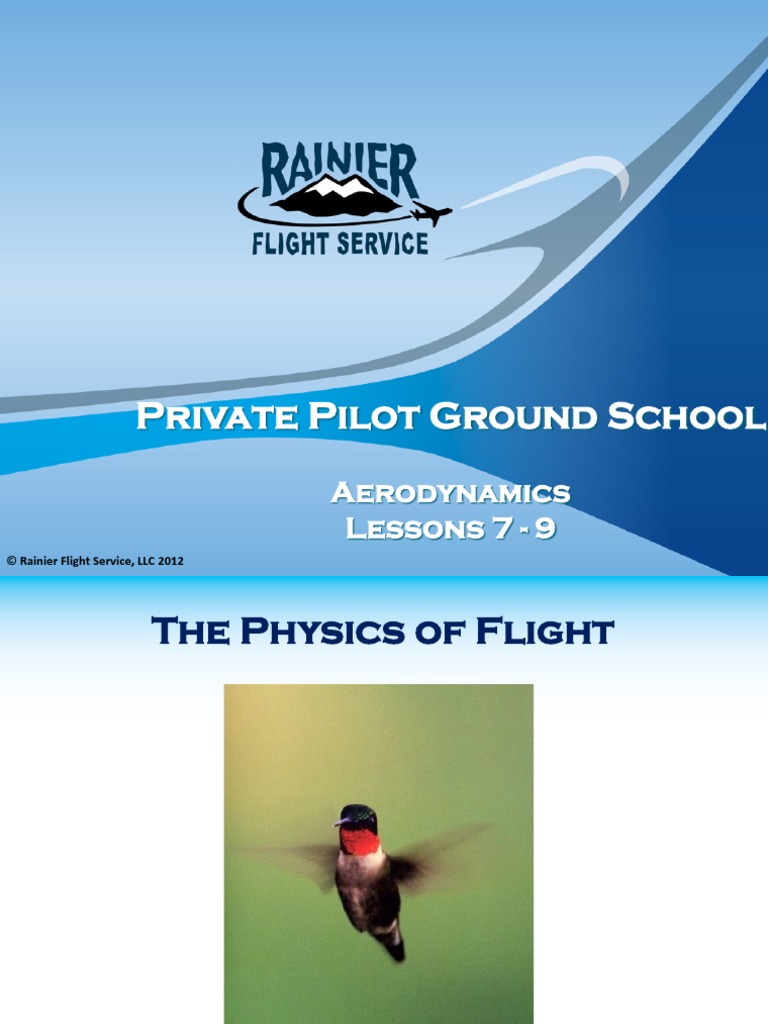 Private Pilot Ground School: Aerodynamics Lessons 7 - 9 | PDF | Lift ...