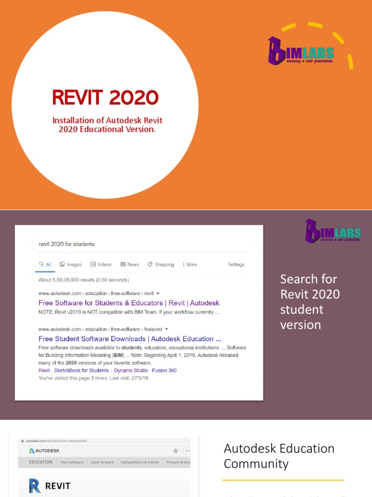 Revit 2020 Student Installation Guide | PDF