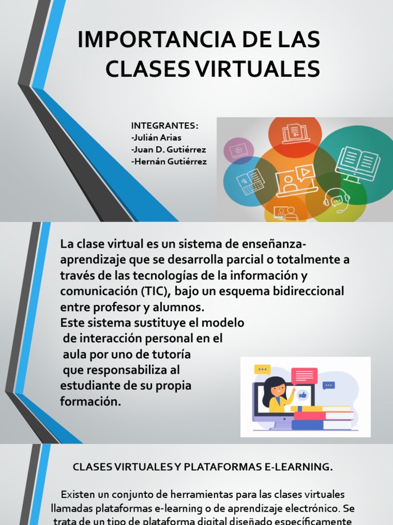 Importancia de las Clases Virtuales | PDF | Educación a distancia ...