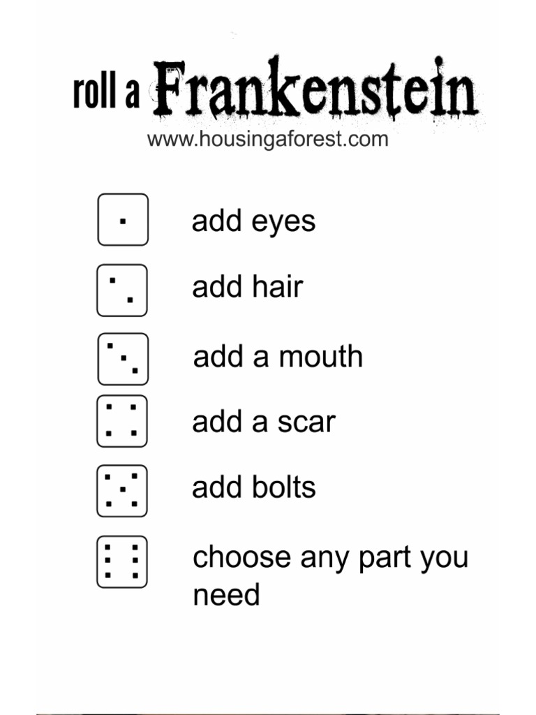 Roll A Frankenstein | PDF