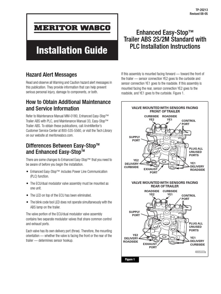 Installation Guide - Meritor WABCO | PDF | Anti Lock Braking System ...
