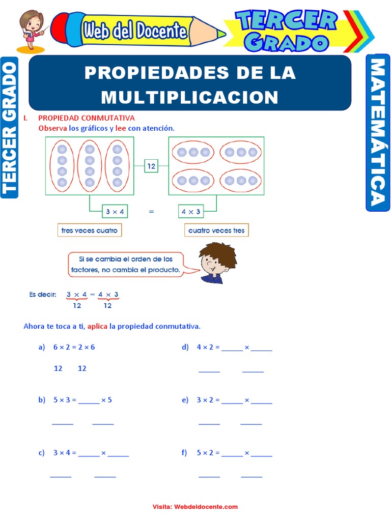 Hojas De Trabajo Sobre La Propiedad Distributiva De La Multiplicación ...