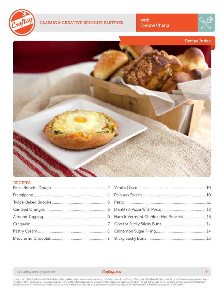 Classic and Creative Brioche Pastries - Recipes | PDF | Pizza | Baking