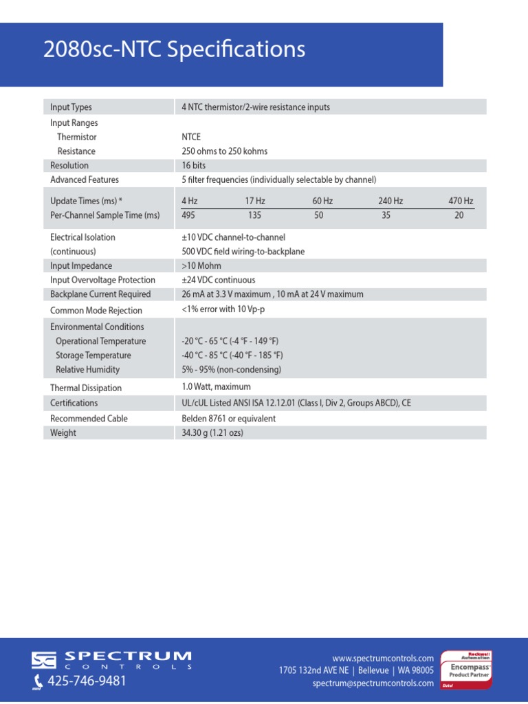 2080sc-Ntc-Datasheet 2 PDF | PDF | Computers