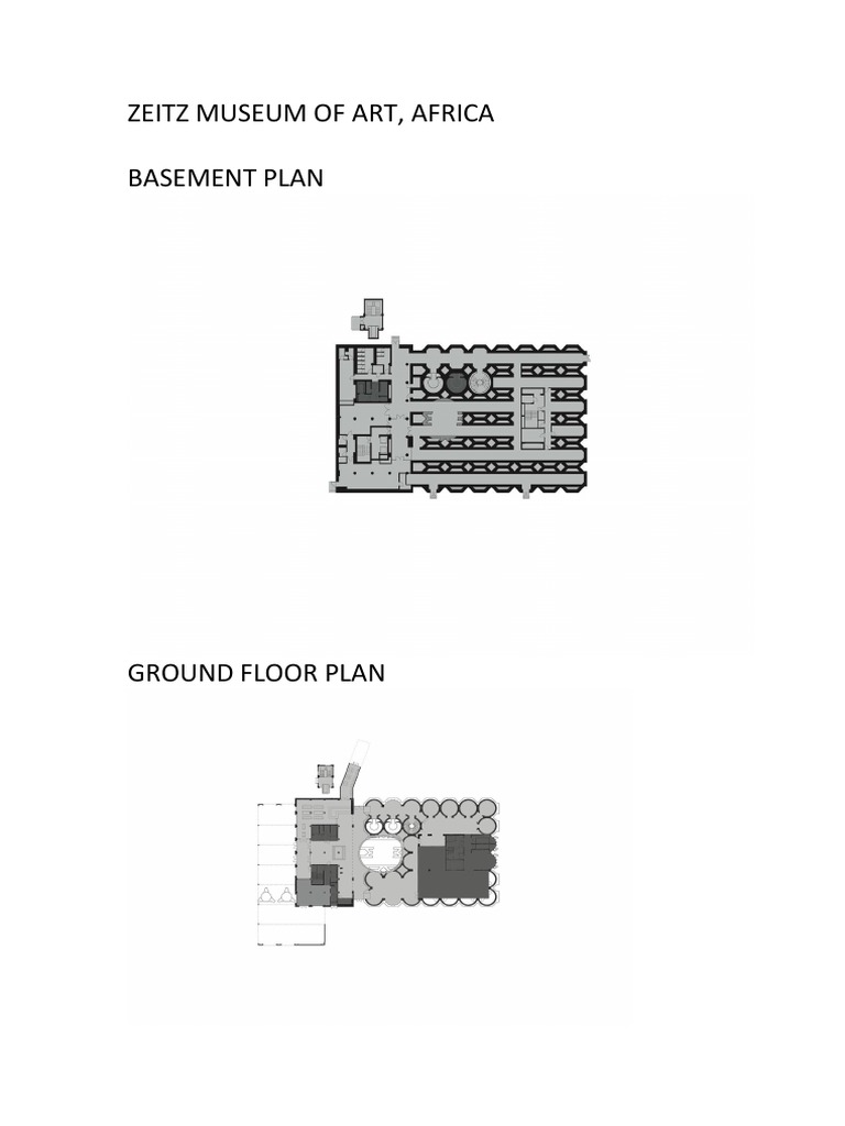 Zeitz Museum of Art, Africa Basement Plan | PDF
