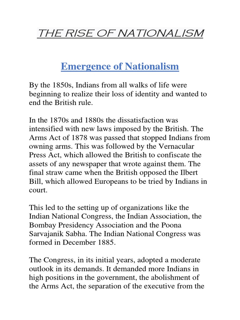 Indian Nationalism and Freedom Movement | PDF | British Raj | Indian ...