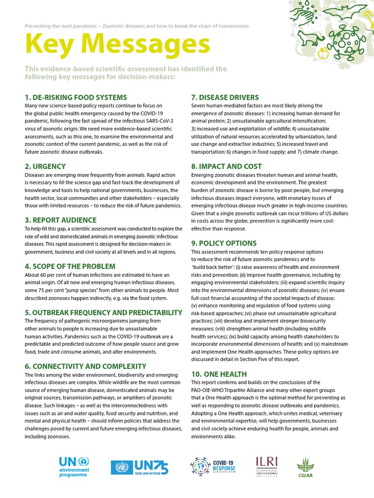 Key Messages: This Evidence-Based Scientific Assessment Has Identified ...