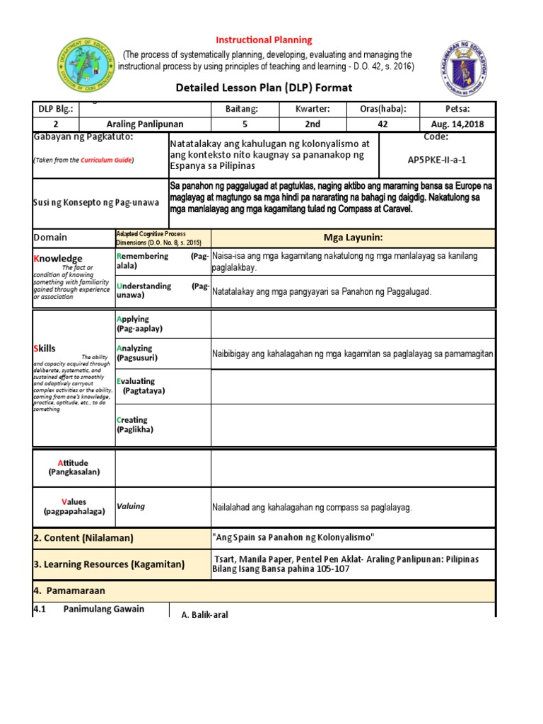 DLP AP 2nd Week 1 - Day 2 - (Aug. 14,) | PDF