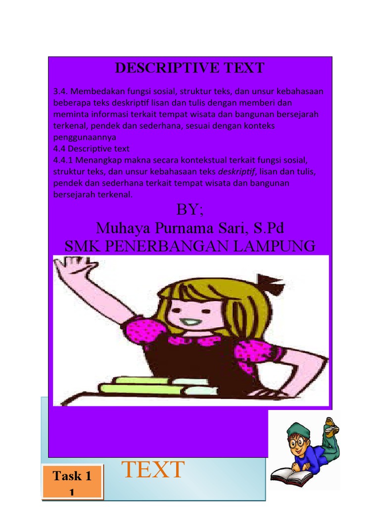 LKPD Descriptive Text | PDF | Art Media