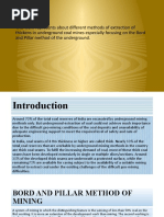 Bord & Pillar Method | PDF | Coal Mining | Mining