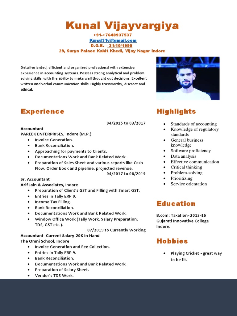 Kunal Resume | PDF | Government Finances | Economies