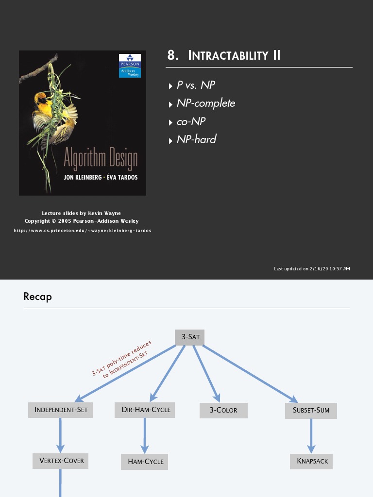P vs. NP NP-complete co-NP NP-hard: Ntractability | Download Free PDF | Computational Complexity ...