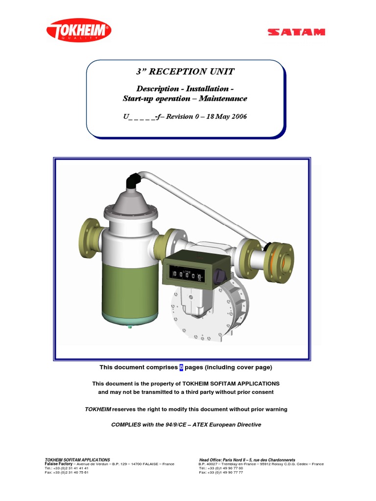 3" Reception Unit: Description - Installation - Start-Up Operation ...