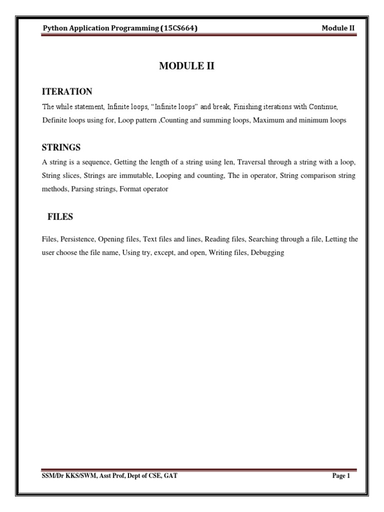 Python-Module 2 Notes | PDF | Control Flow | Computer Programming