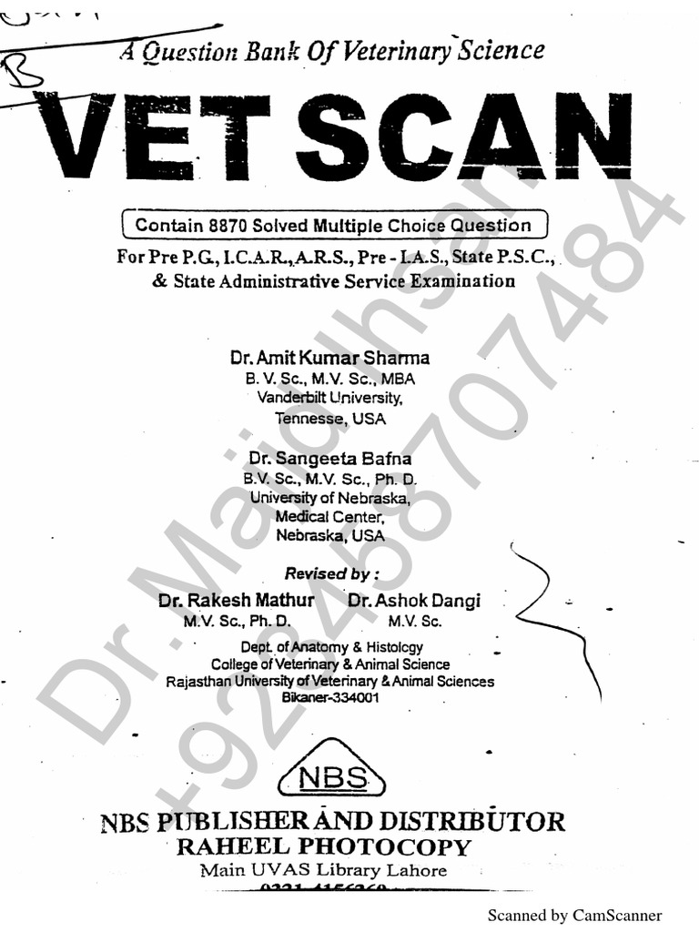 Vet Scan Book PDF | PDF