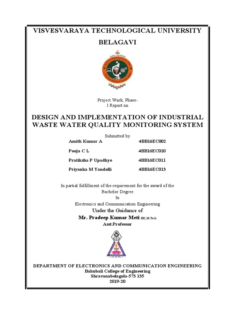Visvesvaraya Technological University Belagavi: Project Work, Phase-I ...