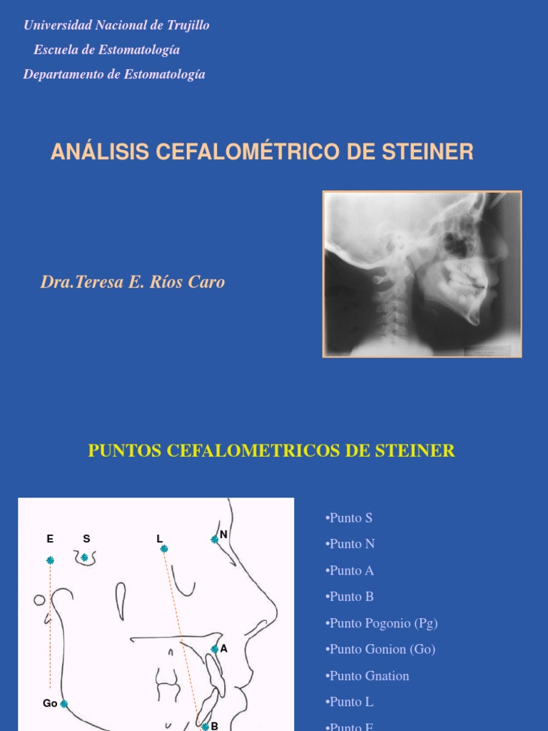 Cefalometria de Steiner TRC | PDF | Cráneo | Sistema esquelético