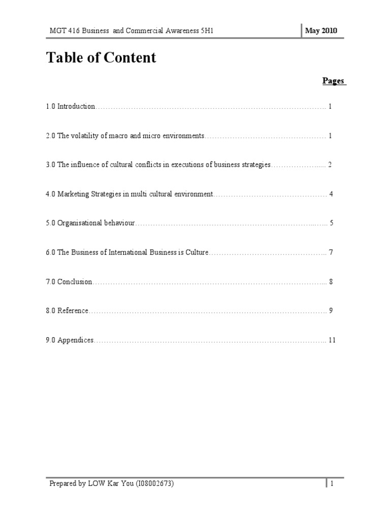 MGT 416 Individual | PDF | Strategic Management | Marketing