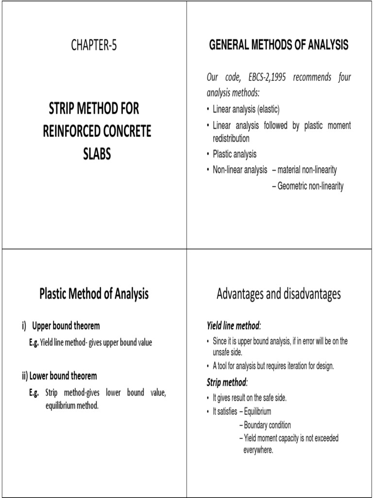 Lecture-4 Strip Method - StructuralDesign (Compatibility Mode) PDF ...
