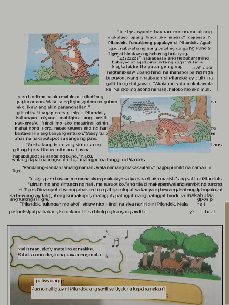 Pilandok At Ang Tigre Storyboard Par R2016402026, 44% OFF