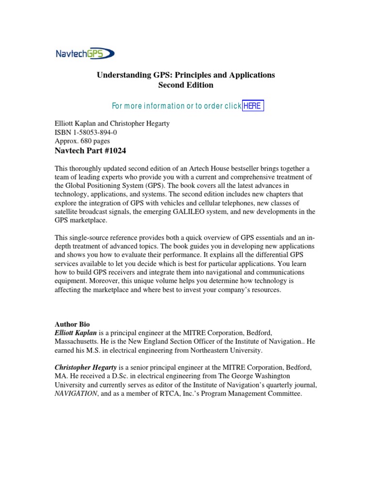GPS Principles and Applications Guide | PDF | Global Positioning System ...