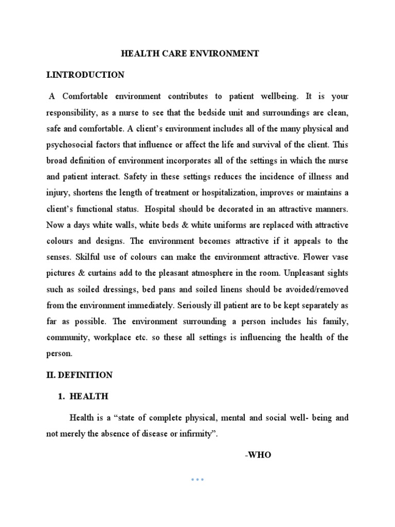 Understanding the Health Care Environment | PDF | Intensive Care Unit ...