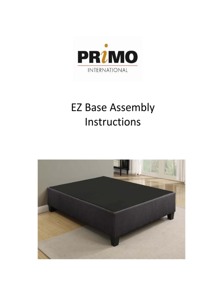 EZ Base Assembly Instructions | PDF | Nut (Hardware) | Screw