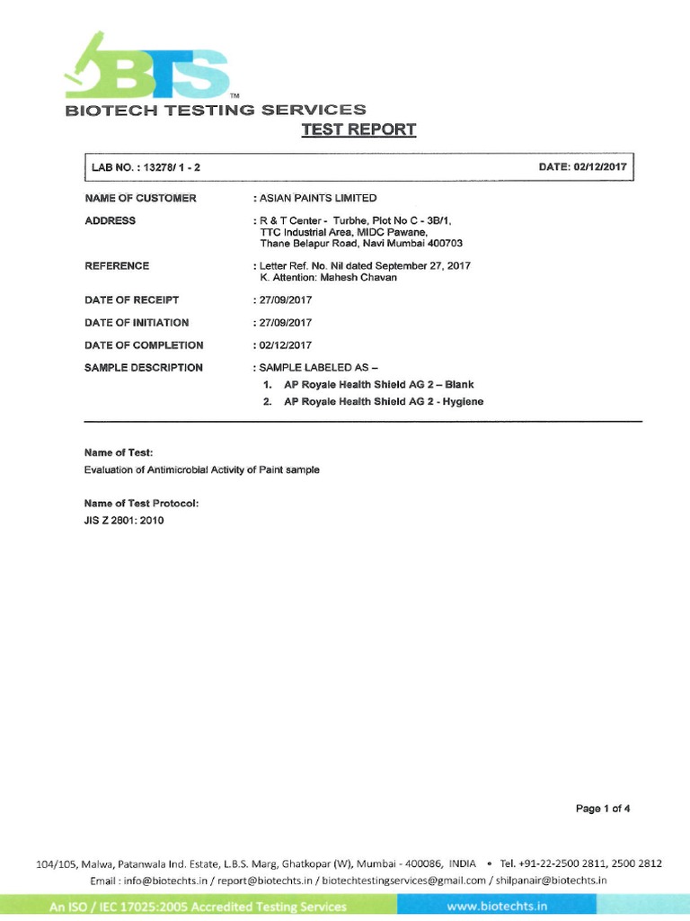 IMA-biotech Certificate | PDF