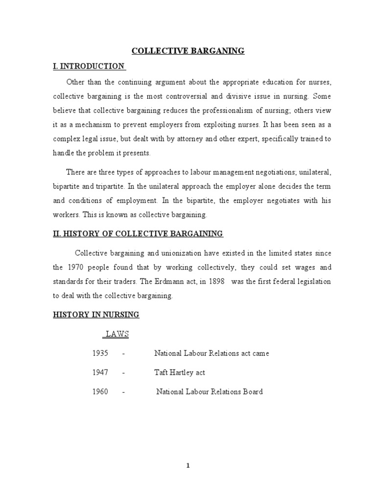 Collective Bargaining History | PDF | Collective Bargaining | Strike Action