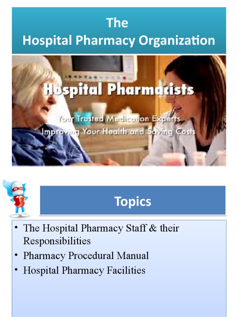 Hospital Pharmacy Organization Overview | PDF | Pharmacy | Pharmacist
