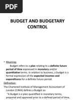 Budgetary and Non-Budgetary Control Techniques | PDF