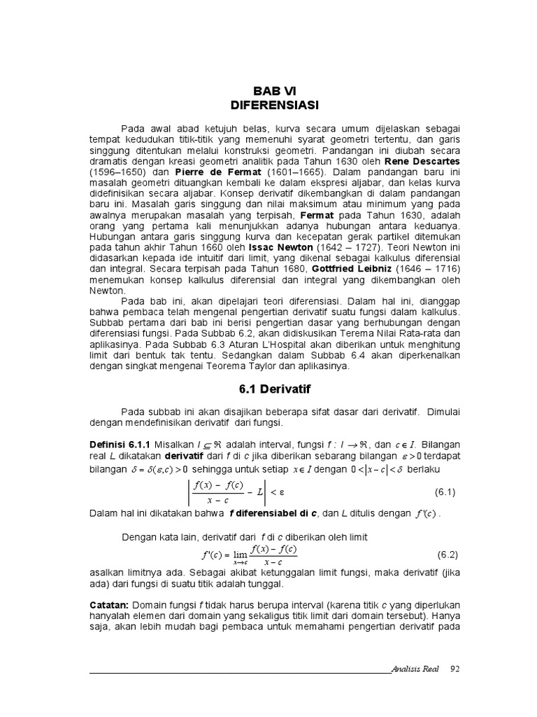 DERIVASI FUNGSI | PDF