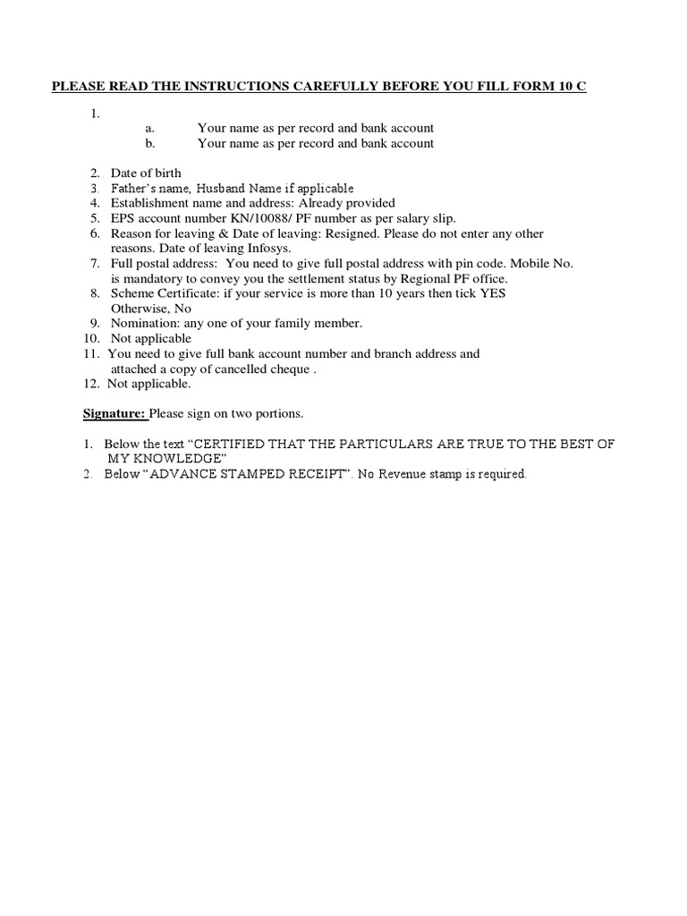 Form 10C New Format | PDF | Cheque | Banks
