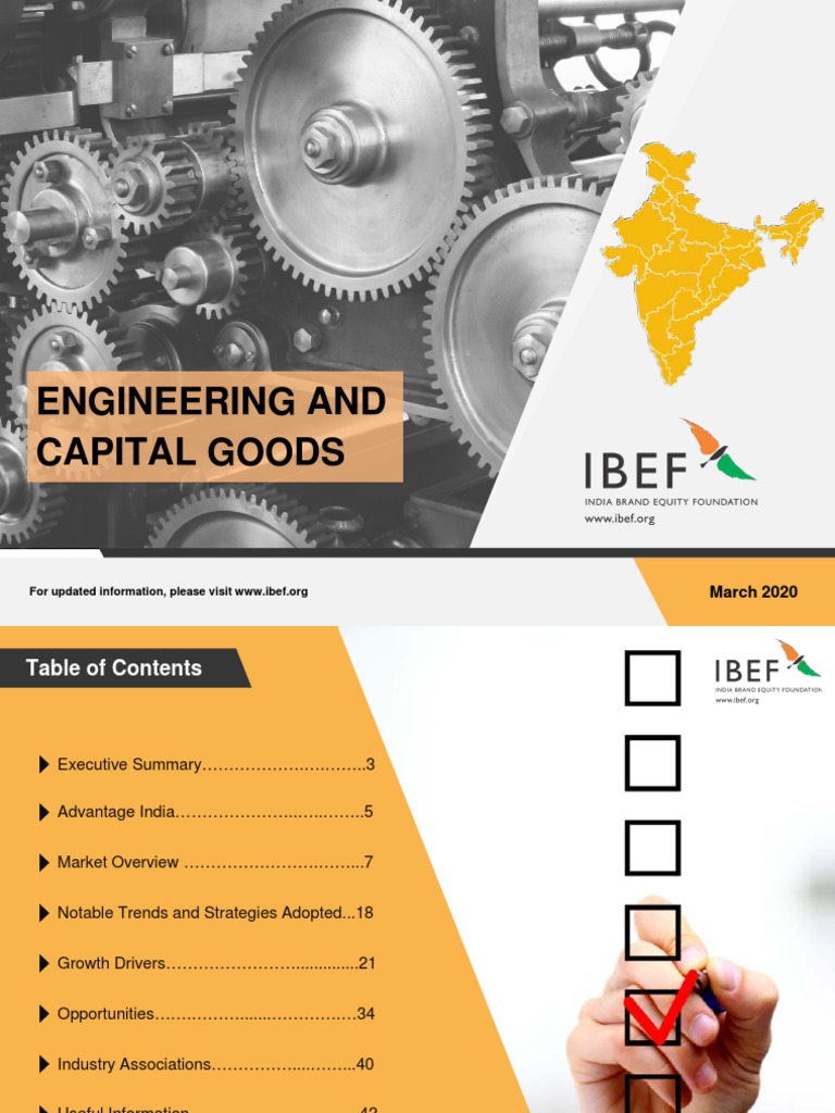 Engineering and Capital Goods: March 2020 | PDF | Foreign Direct ...