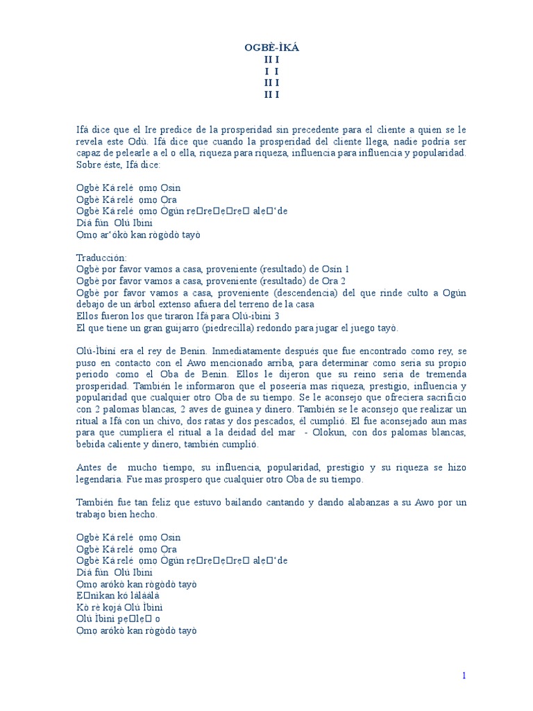 10 Ogbe-Ka | PDF | Duelo | Perros