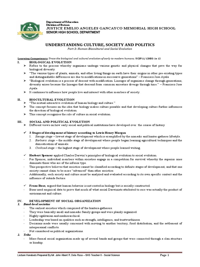 Understanding Culture, Society and Politics: Justice Emilio Angeles ...