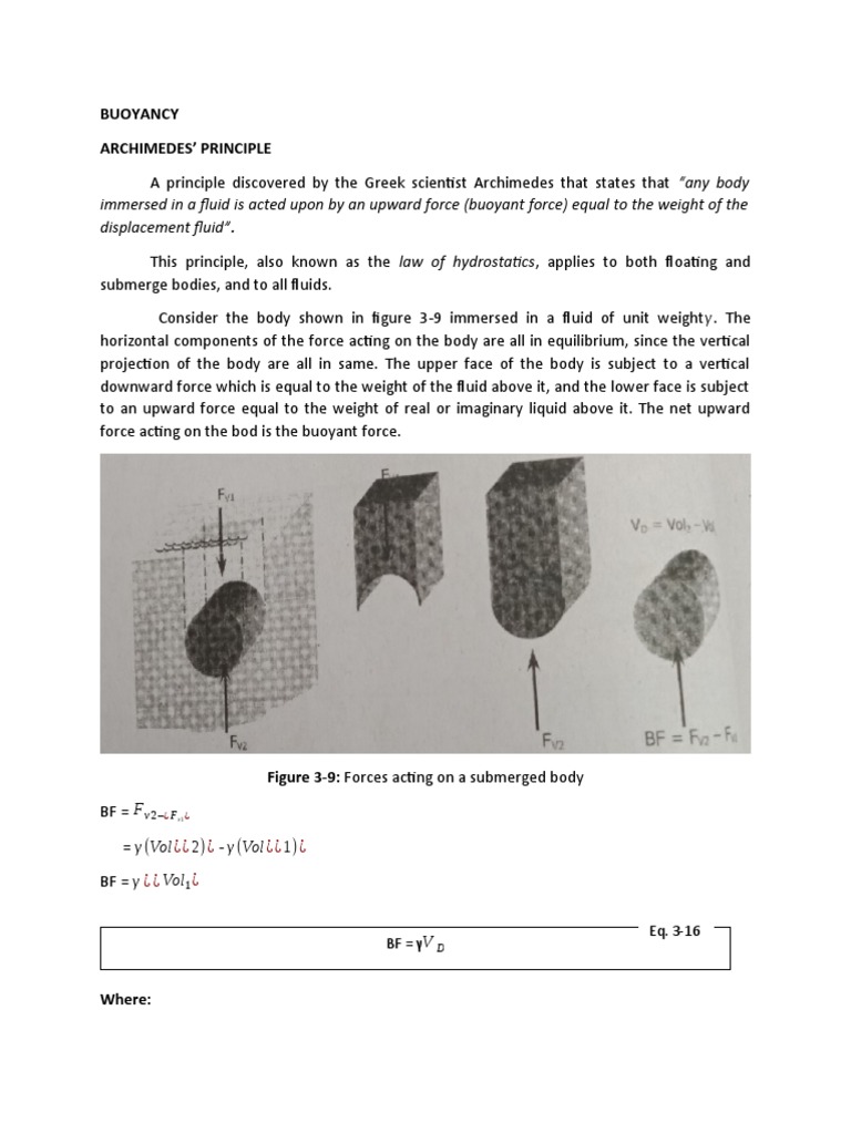 Statical Stability of Floating Bodies | PDF | Buoyancy | Mechanics