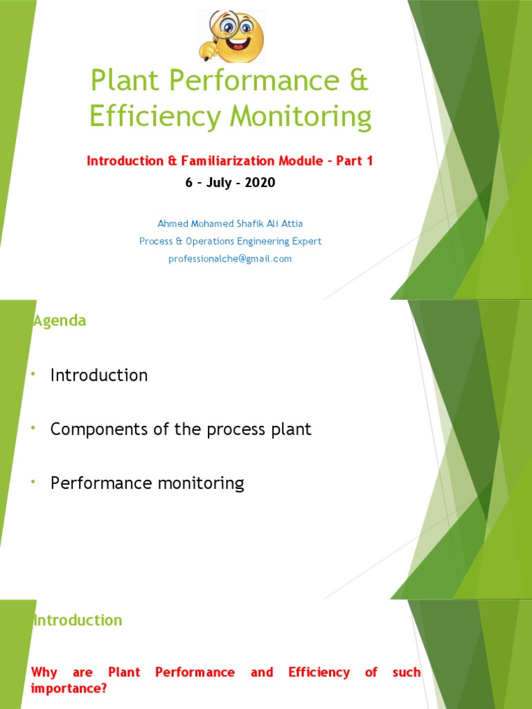 Plant Performance & Efficiency Monitoring: Introduction & Familiarization Module - Part 1 | PDF ...