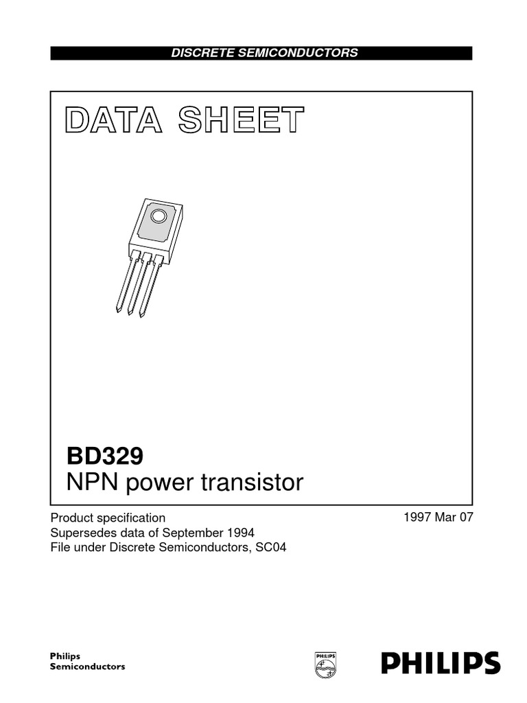 Data Sheet: NPN Power Transistor | Download Free PDF | Bipolar Junction ...