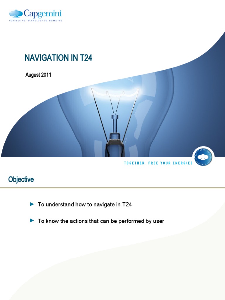 T24 - Navigation | PDF | Menu (Computing) | Login