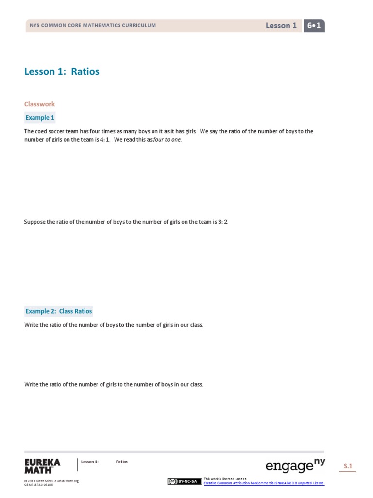 Math g6 m1 Student Materials | PDF | Common Core State Standards ...
