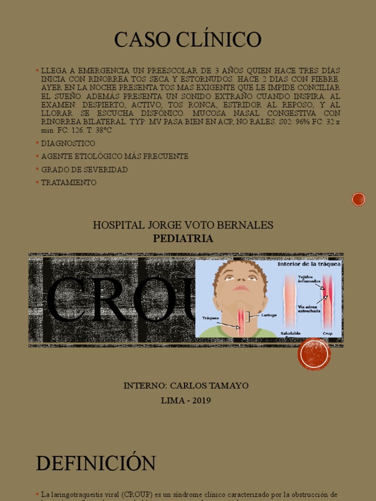 Manejo del Crup en Niños: Guía Clínica | PDF | Enfermedades ...