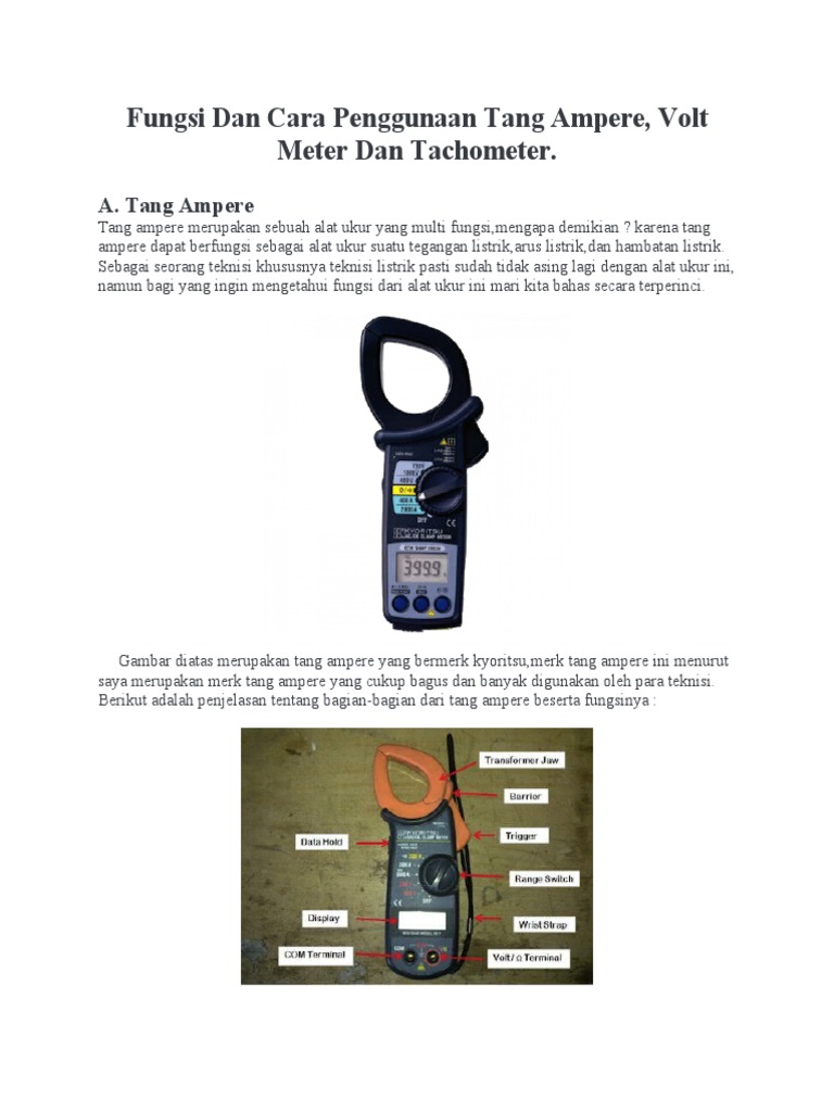 Alat Ukur Voltmeter | PDF