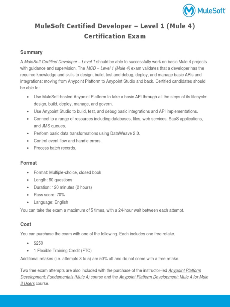 Preparing for Success: A Guide to Passing the MuleSoft Certified ...
