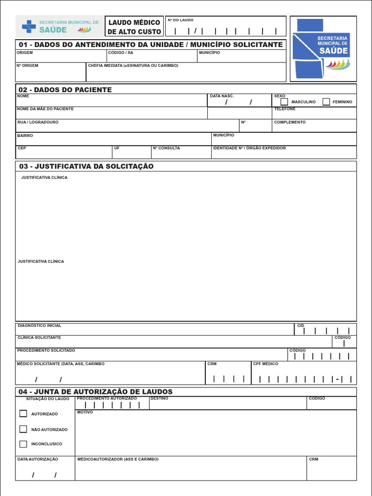 Laudo Médico de Alto Custo | PDF | Remédio | Sistema de saúde