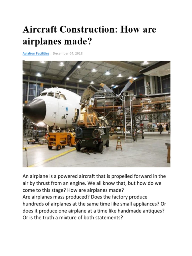 How Airplanes Are Constructed: A Guide | PDF | Airplane | Aircraft