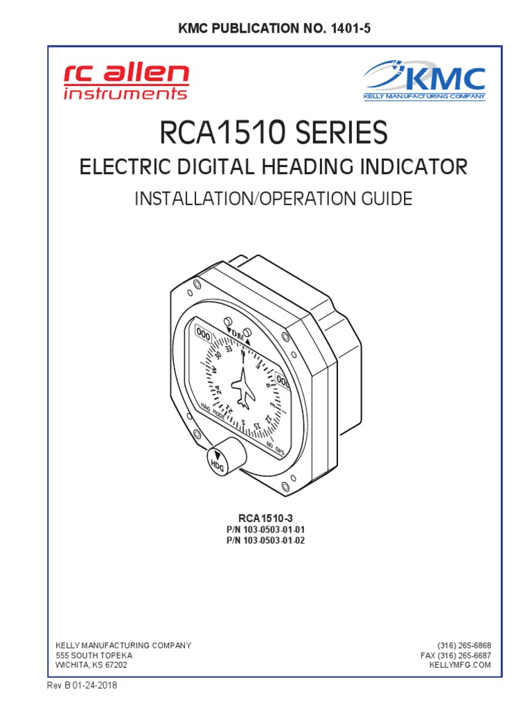 Rca1510 Series: Electric Digital Heading Indicator | PDF | Compass ...